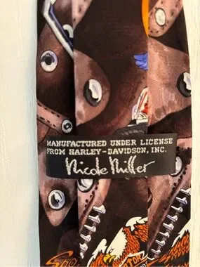 Nicole Miller | Accessories | Nicole Miller Harleydavidson 0 Silk Tie ...